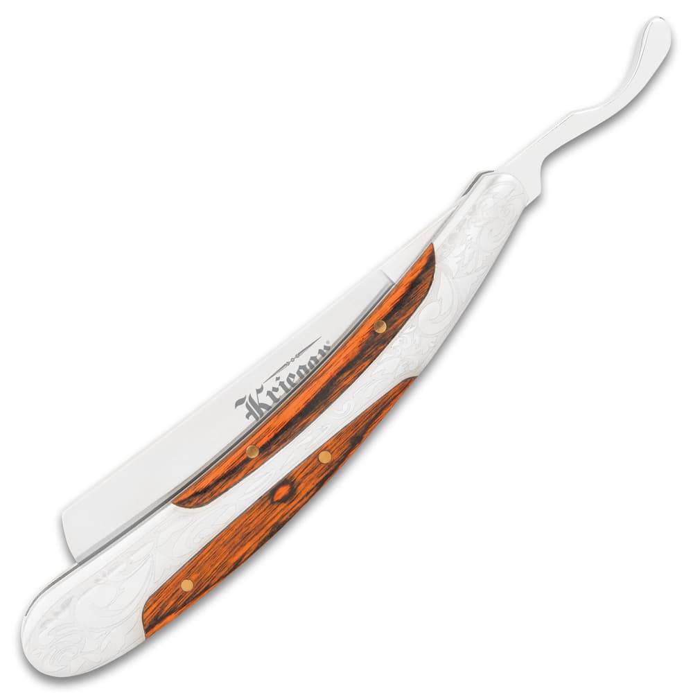 Kriegar Wooden Inlay Folding Razor Knife Stainless