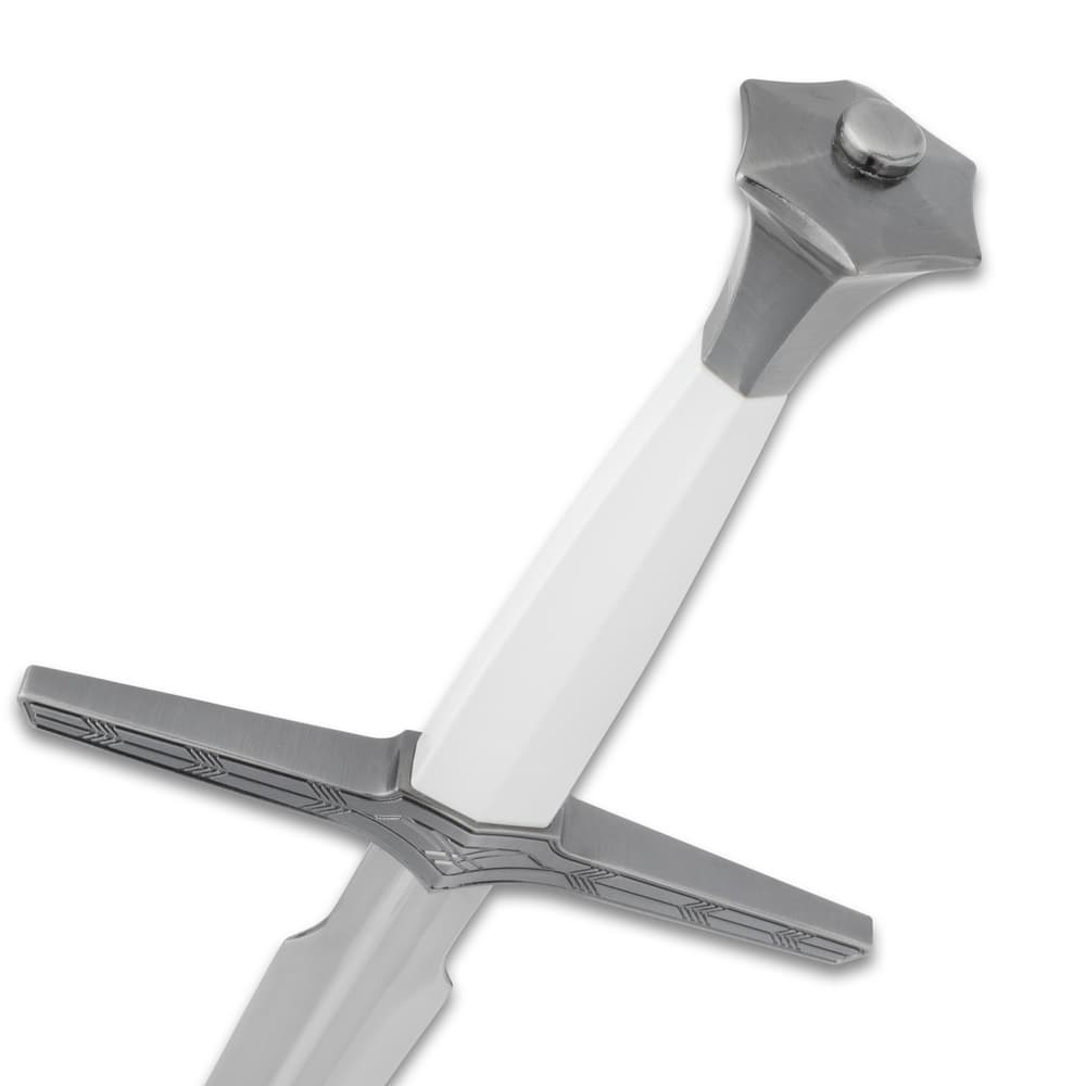 Cool Sword Handle Designs Fantasy Long Sword With Patterns And Leather