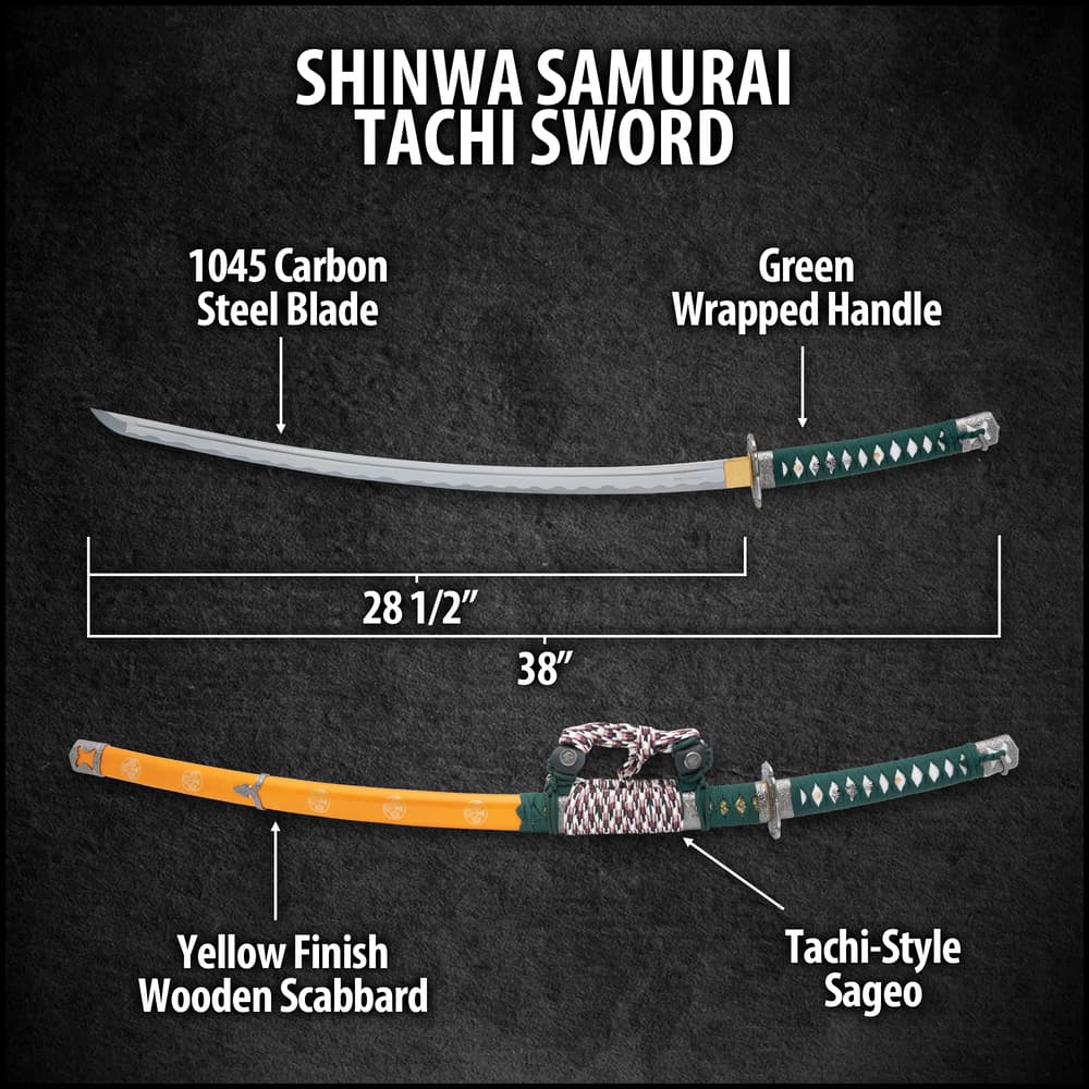 Tachi Chart Of Sizes Katana Sword Samurai Swords