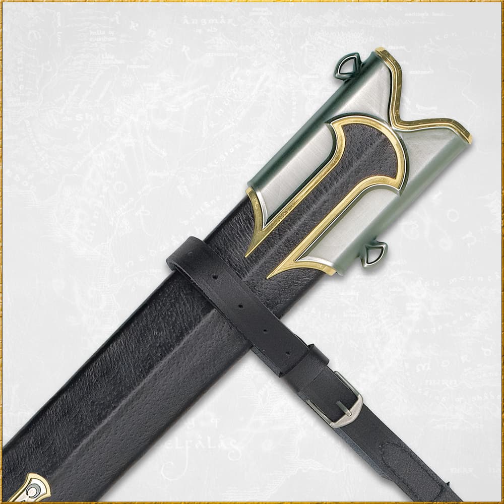 Bainha De Anduril Anduril Sword + Scabbard (Ultimate Damascus Version)