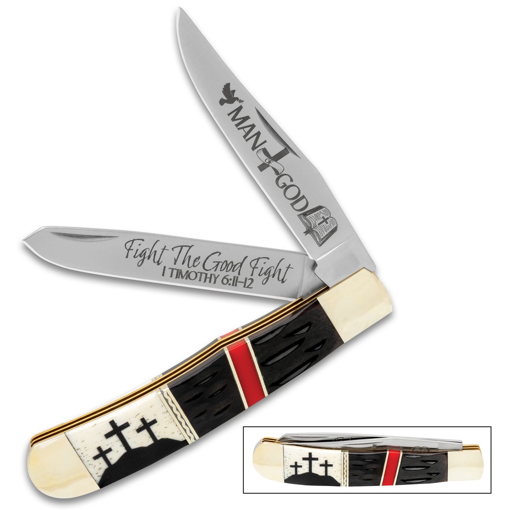Man of God Trapper Pocket Knife