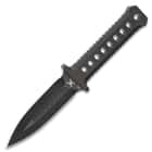 M48 Black Combat Dagger With Sheath CNC