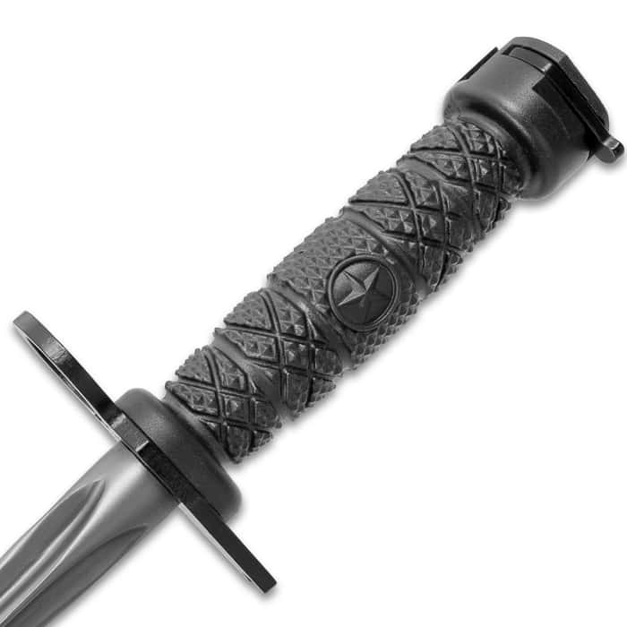 Grey Rifle Bayonet And Sheath Stainless Steel Grey Rifle Bayonet And Sheath Stainless Steel