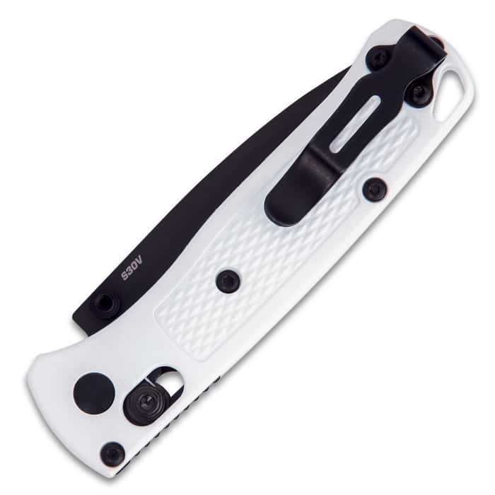 Benchmade White Mini Bugout Pocket Knife CPM