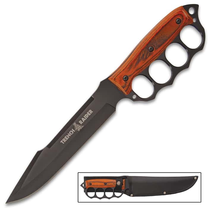 Trench Raider Fixed Blade Knife With Sheath