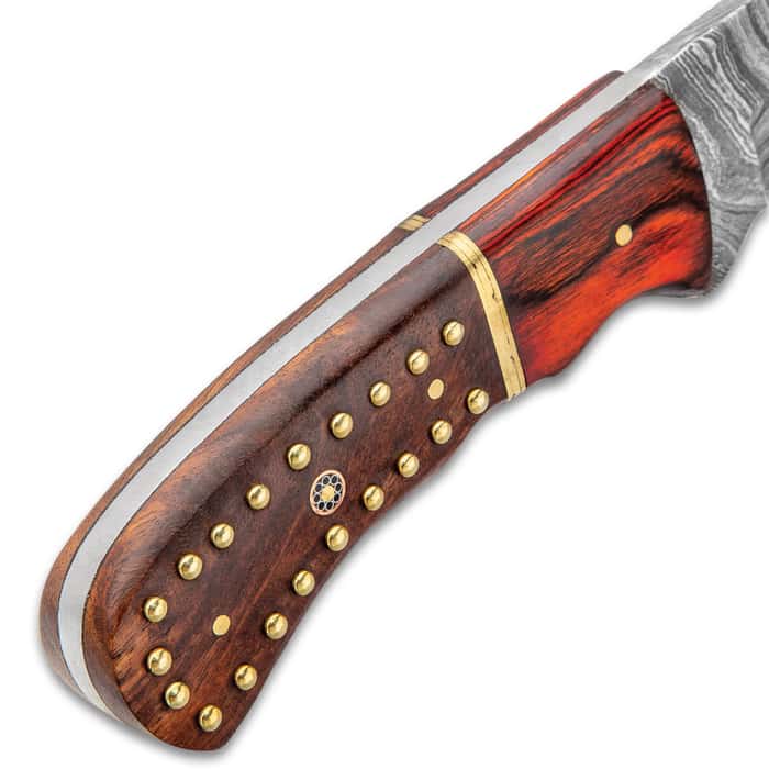 Legends in Steel Damascus Crusader Knife with