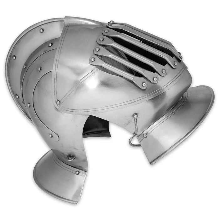 Medieval Knight Helmet Profile Knight Helmet Sketch Vector Image On