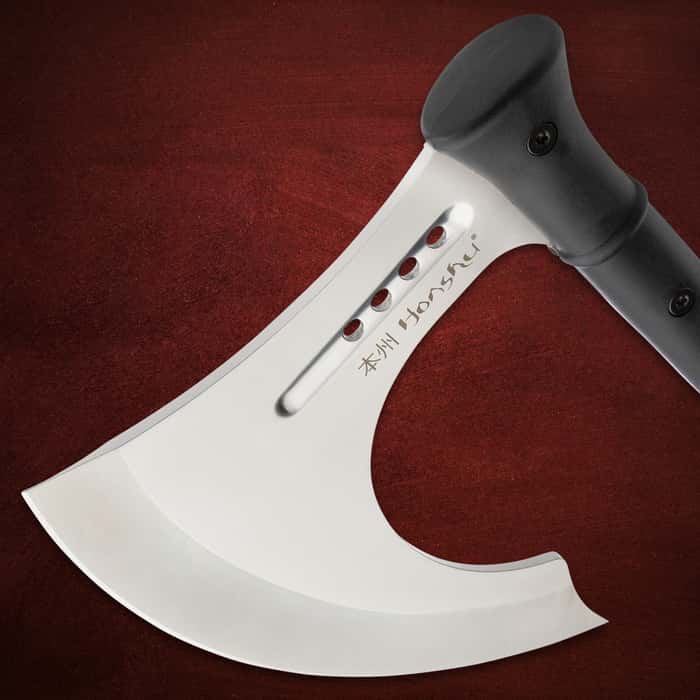 Honshu Karito Battle Axe With Sheath 7Cr13