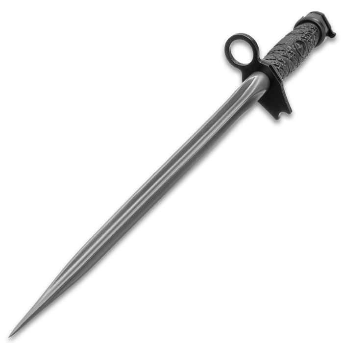 Grey Rifle Bayonet And Sheath Stainless Steel Grey Rifle Bayonet And Sheath Stainless Steel