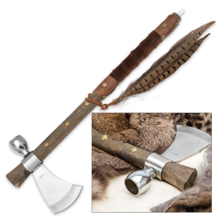 Chief's Ceremonial Tomahawk Pipe - 19" Historical Replica | Cutlery USA