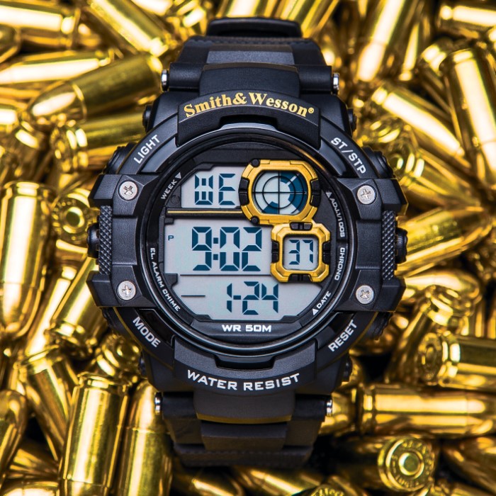 Smith & Wesson Tactical Digital Shock Watch | BUDK.com - Knives ...