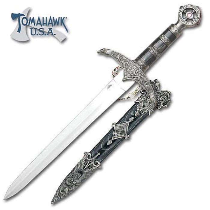 Middle Ages Robin Hood Dagger with Ornate Scabbard | BUDK.com - Knives ...
