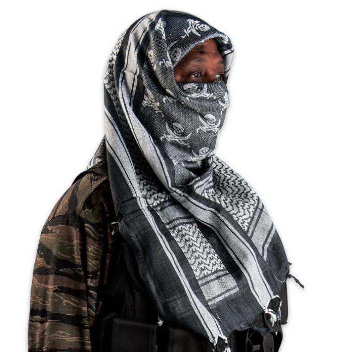 Pirate Jolly Roger Desert Scarf Tactical Shemagh Mask | CHKadels.com ...