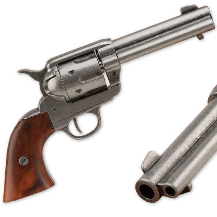Replica .45 Army Revolver Six Shooter Pistol | BUDK.com - Knives ...