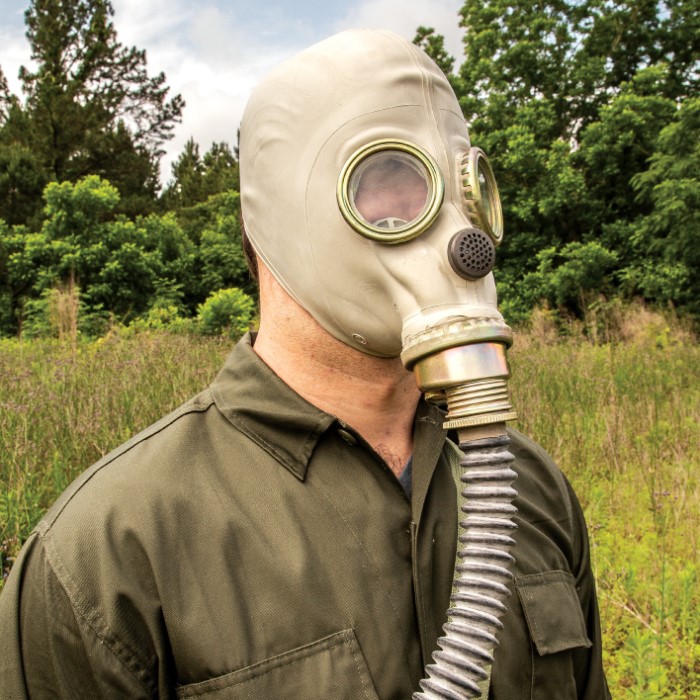 Polish MP3 Gas Mask With Hose, Filter And Transport Bag - Like New, Authentic Military Surplus ...